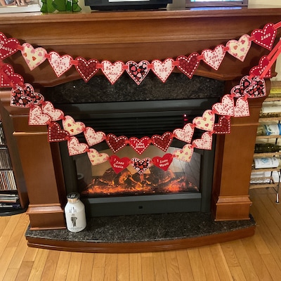 Love Heart Banner in the Hoop Banners Machine Embroidery Designs ...