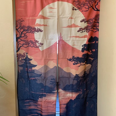 Japanese Koi Fish Noren Japanese Noren Door Doorway Curtain - Etsy