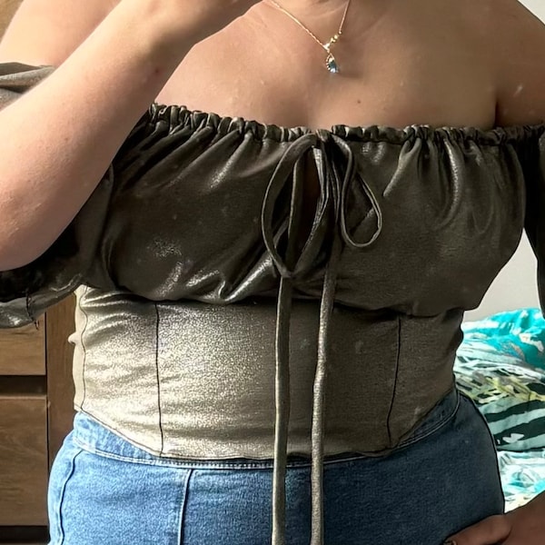 Milkmaid Top Sewing Pattern, Crop Top Pattern, Puff Sleeve Cottagecore ...