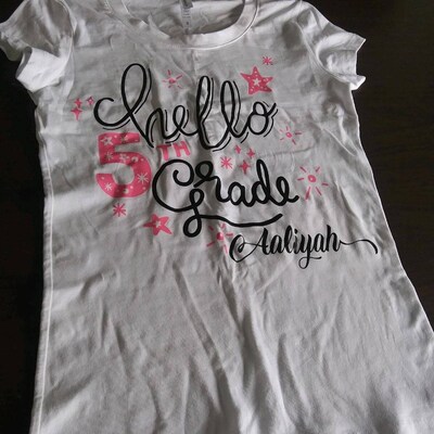 5th Grade Shirt Svg, Hello Fifth Grade, Hello 5th Grade Svg ,girls Boys ...