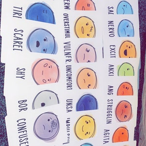 12 Colour Emotion Flashcards, Feelings, Feelings Card, Kids Mental ...