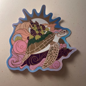 Gold Ocean of Sky Floating Islands Hard Enamel Mini Pin Set Night ...