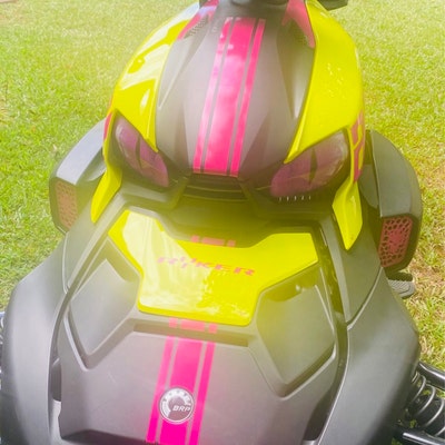 Three Down Biker Wave Decal for Can-am Ryker Panels Hood - Etsy