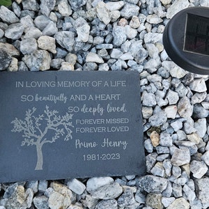 Personalized Memorial Stone.grave Marker,sympathy Gift.remembrance ...