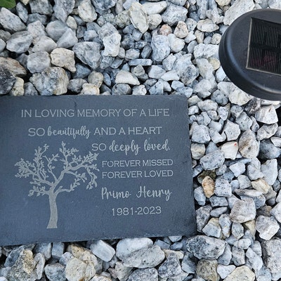 Personalized Memorial Stone.grave Marker,sympathy Gift.remembrance ...