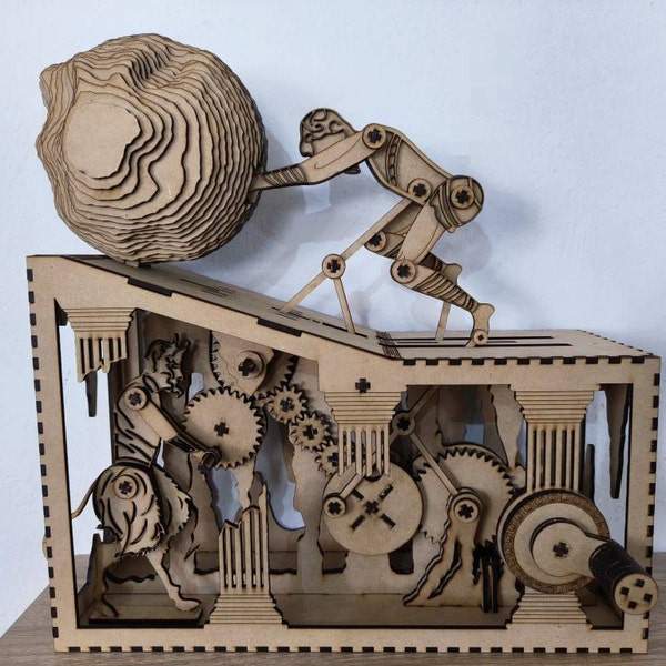 DIGITAL FILE - Sisyphus Automata - Kinetic Sculpture - Laser Cutter ...