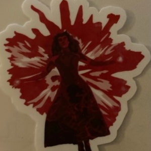The Scarlet Witch Sticker Wandavision Sticker Wanda Maximoff - Etsy