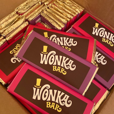 Wonka Bar Wrappers Wonka Bar Candy Bar Wrapper Template Willy Wonka ...