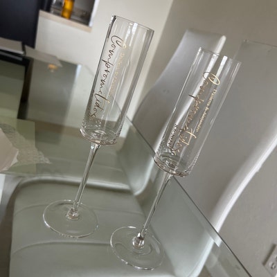 Personalized Wedding Toasting Flutes Set of TWO Custom - Etsy