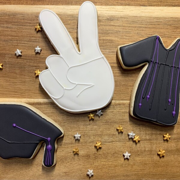 Peace Hand Sign or Bunny Fingers Cookie Cutter and Fondant Cutter and ...