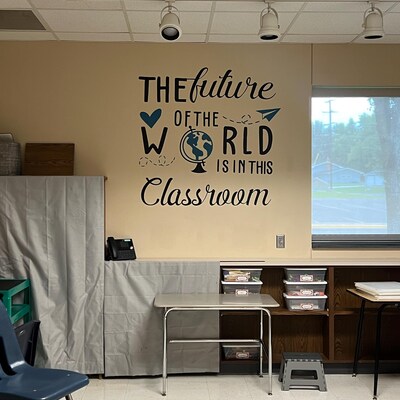 Science Vinyl Sticker Colorful Science Wall Art, Educational Wall ...