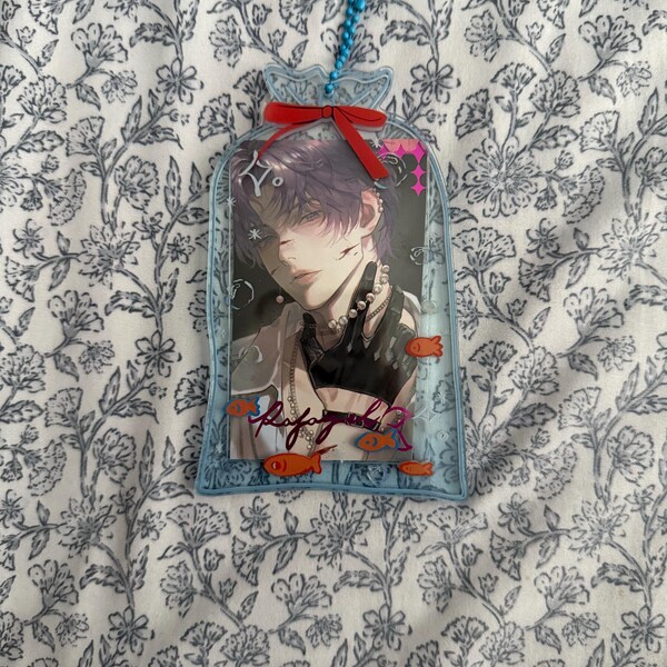 Goldfish Photo Card Holder | Acrylic Pc Keychain - Etsy