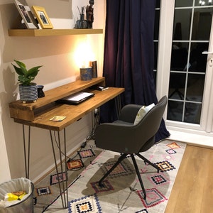 Rustic Desk for Home Office Desk Hairpin Legs Steel Legs - Etsy