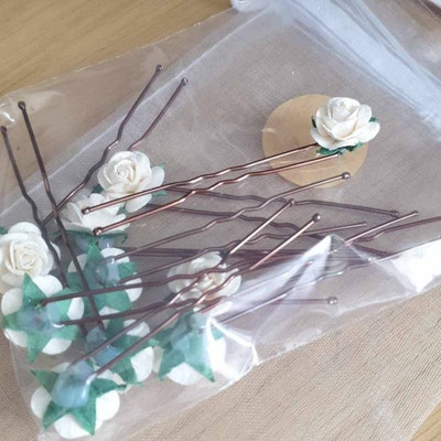 Light Blue Bridal Rhinestone Hair Pin Hair Accessories - Etsy