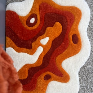 Thermal Body Woman Tufted Rug / Fluffy & Decorative Handmade - Etsy