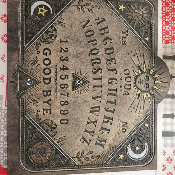 Ouija, Baphomet, Ouija Table, Ouija Board, Planchette, Esotericism ...