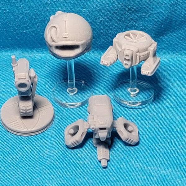 Wheeled Recon Bot Camera Droid Mini Miniature 3D Printed Figure Model ...