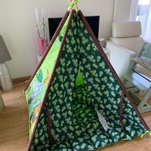 Pikachu Teepee for Kids With Hand Drawing Tipi Tent Cotton - Etsy