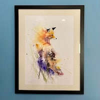 Fox Print, LIMITED Edition FOX Ref:1946wall Art, Home Decor, Nursery ...