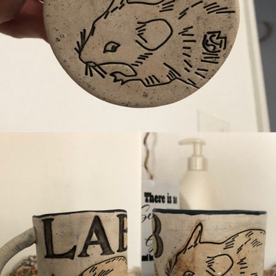 Lab Rat Mug Handmade Rat Art Rat Gift Pottery Mug - Etsy