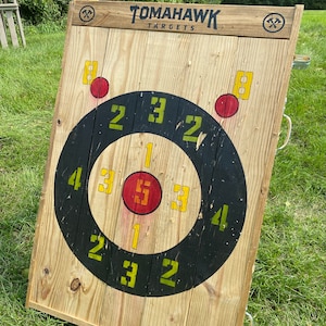 Axe Tomahawk and Knife Throwing Tripod Target With Weapon - Etsy