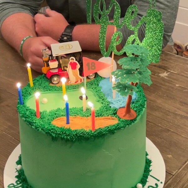 Fore Tee Cake Topper, Golf 40th Birthday Cake Topper, Birthday Party ...