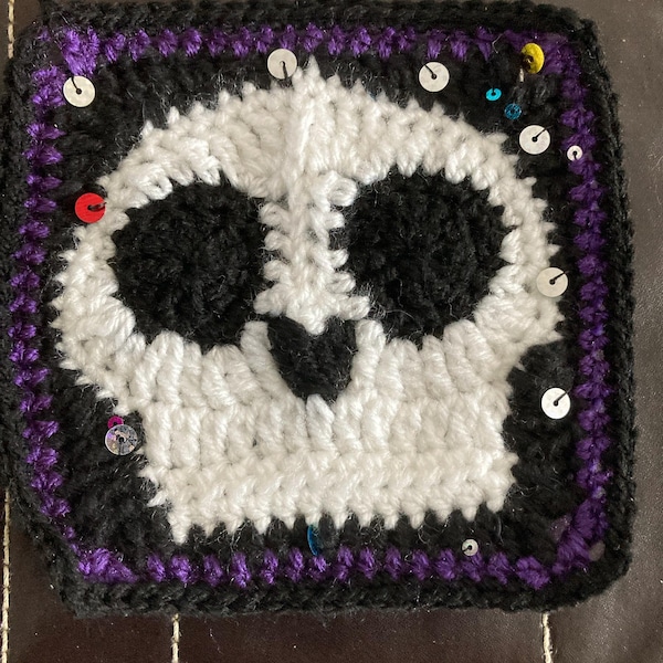 Bone Face Granny Square - Etsy