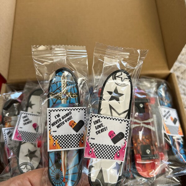 Skateboard Valentines,instant Download,skateboard Valentines Cards ...