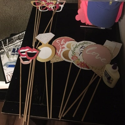 Printable Bridal Shower Photo Booth Props Bride Photobooth Props ...