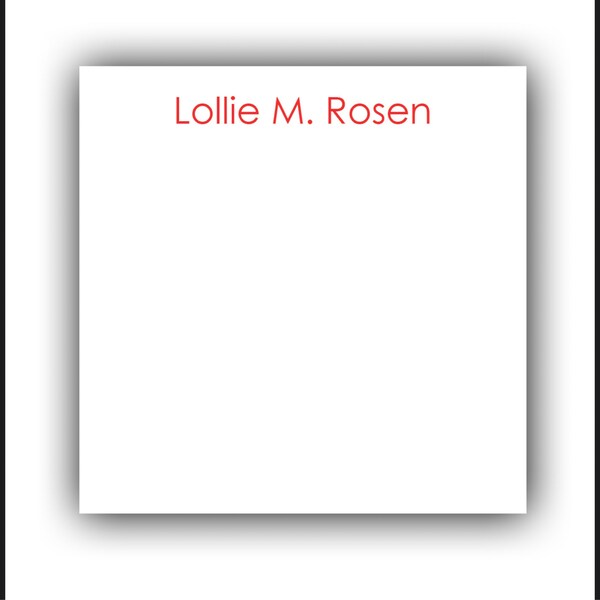Custom Name or Initial Post-it® Notes, Personalized Sticky Notepad ...