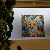 Rooster Stained Glass Window Cling Rooster Window Film Chicken Window ...