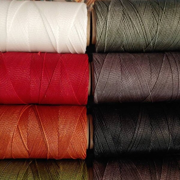 Purple Waxed Cord - Macrame Cord - Waxed Polyester Thread - Set of 5 ...