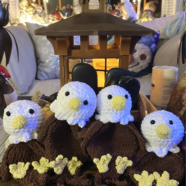 Swoop the Bald Eagle | Digital PDF Crochet Pattern | Amigurumi Crochet ...
