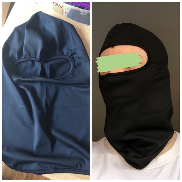 Black Ultra Thin Stretch Balaclava Snood Ski Moto Quad Bike Face Mask ...