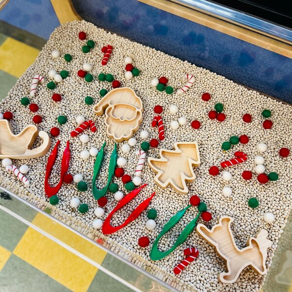 Sensory Play Tray, Forest Sensory Bin Tray, Fall Sensory Bin, Wood Tray ...