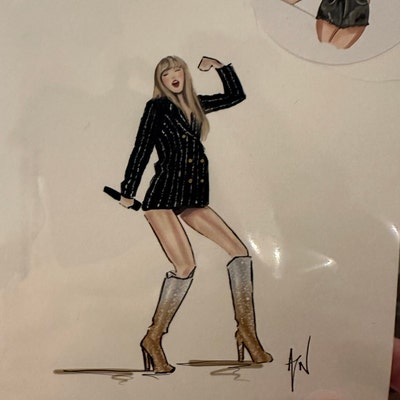 Guts Tour Art Print, Rock Chick Inspired Fashion Illustration Print - Etsy