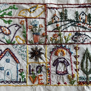 Barney Park Stitching Sampler - Etsy