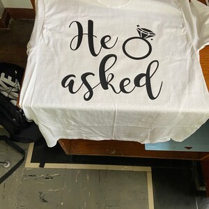 He Asked SVG, She Said Yes SVG, Bride Tribe SVG File, Wedding Decal ...