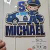 Police Cake Topper, Policeman Topper, Cops Party Decoration, Officer ...