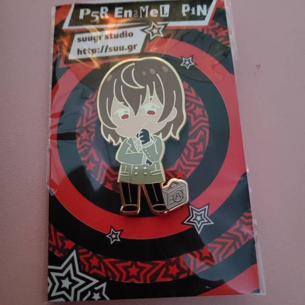 Phantom Thief Akechi Goro "the Crow" Enamel Pin - Etsy