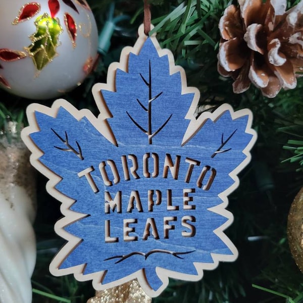 Toronto Maple Leafs Wood Ornament - Etsy Canada