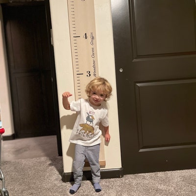 Tan Fabric Growth Chart Fabric Height Tracker Portable Growth Chart Personalized Growth Chart - Etsy