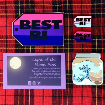 Best Bi Hard Enamel Pin Lapel Pin Brooch Badge Flair Lgbtq - Etsy