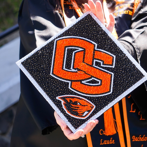 Custom Rhinestone Grad Caps - Etsy