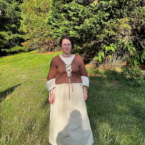 Colonial 18th Century 1700s Short Gown and Modesty Cloth - Etsy