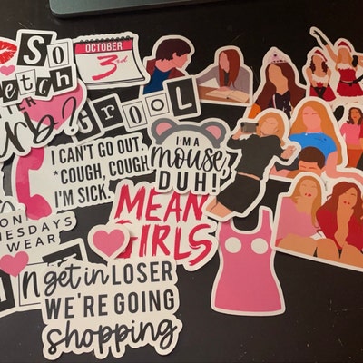 Mean Girls Sticker Pack, Mean Girls Movie, 20 Sticker Pack, Mean Girls ...