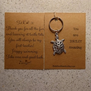 Large Turtle Keyring, Turtle Keyring, Turtle Keychain, Sea Life Keyring ...