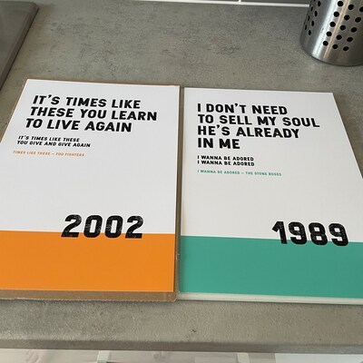 Times Like These Foo Fighters Lyrics Print. Available in a Variety of ...