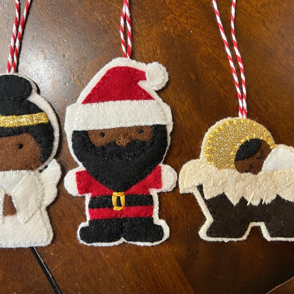Felt Nativity Pattern - Baby Jesus, Virgin Mary, Joseph, Angel ...