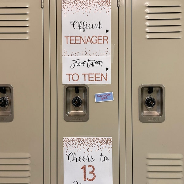 13th Birthday Signs Bundle, Cheers to 13 Years, Hello 13, Happy 13th ...